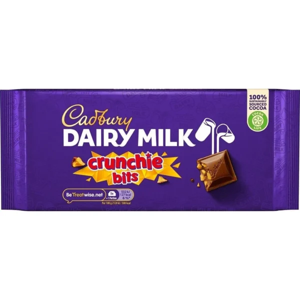 Cadbury Dairy Milk Crunchie 180g – Biltong USA