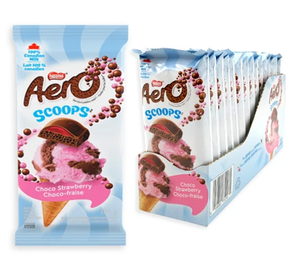 Nestle Aero Scoops Choco Strawberry 105g – Biltong USA